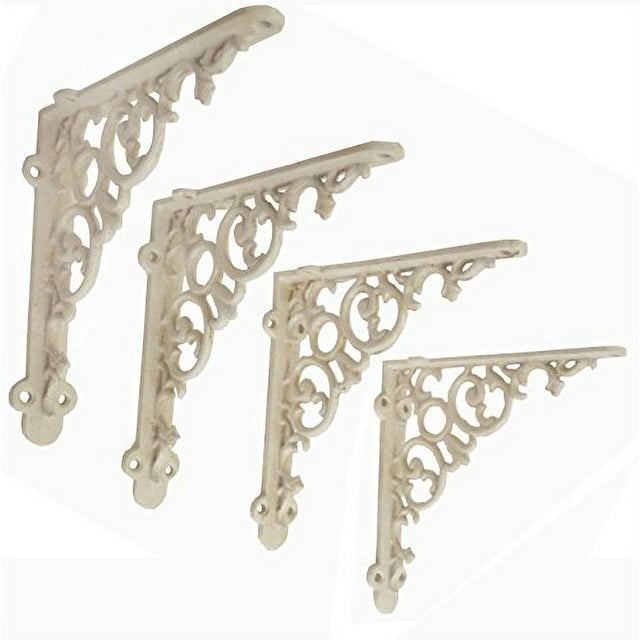NACH Victorian Scroll Shelf Wall Mount Bracket, Decorative Shelving ...