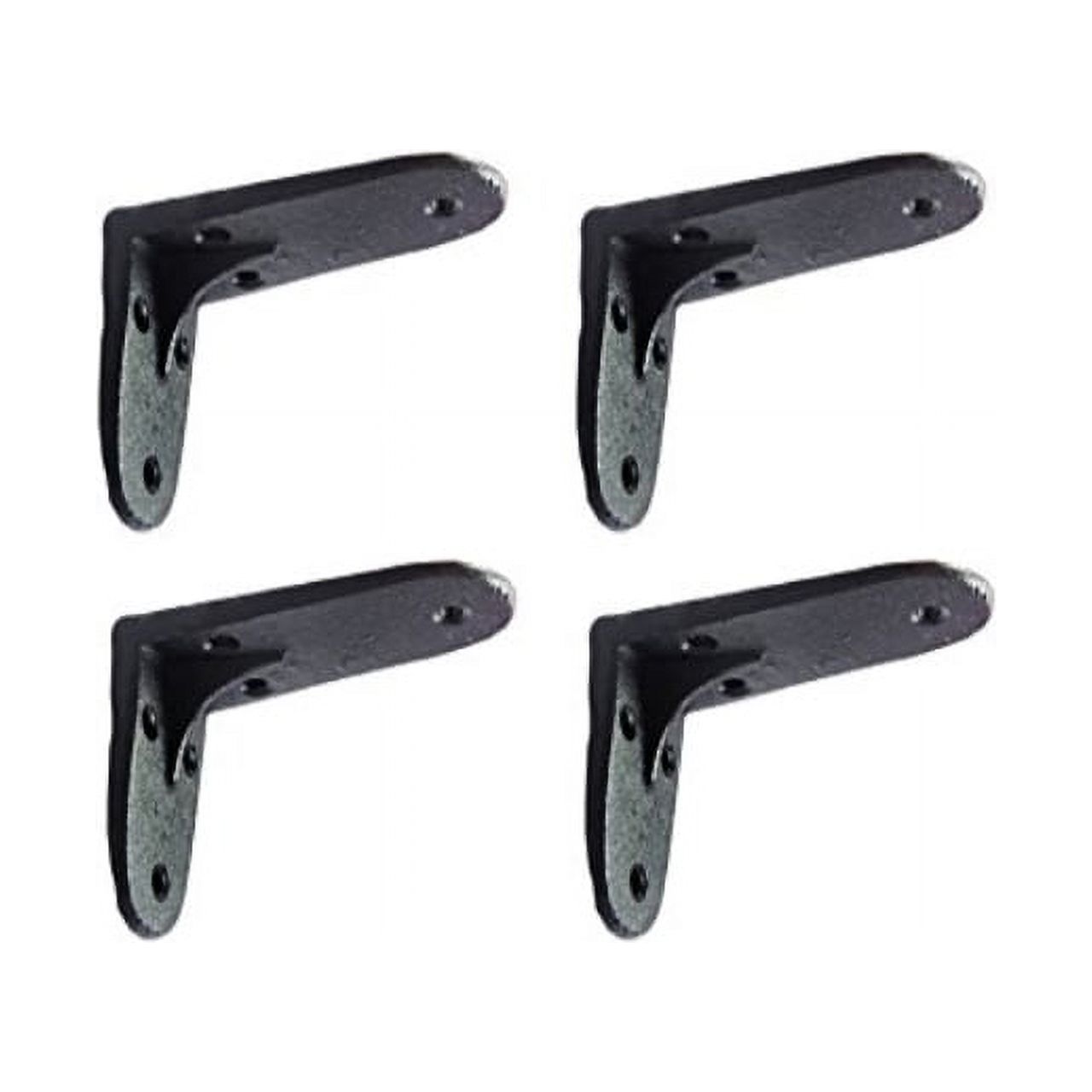 ATT Rustic Floating Shelf Brackets Industrial Iron Pipe Shelf Brackets ...