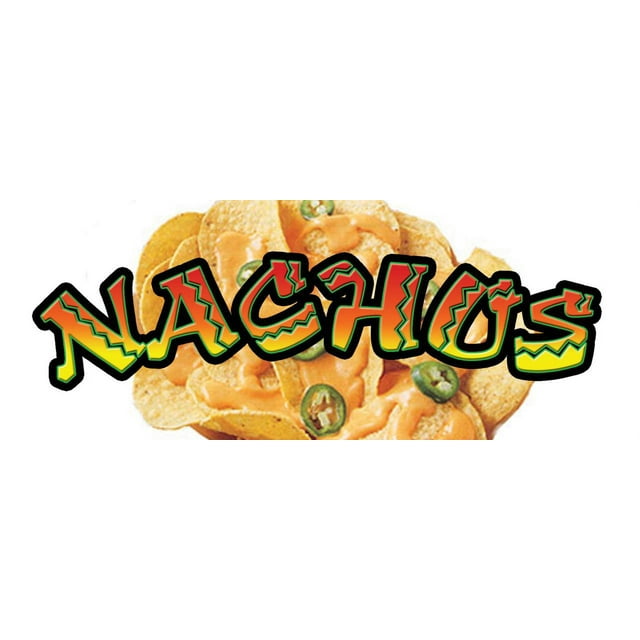 NACHOS I Concession Decal mexican nacho cart stand sign - Walmart.com