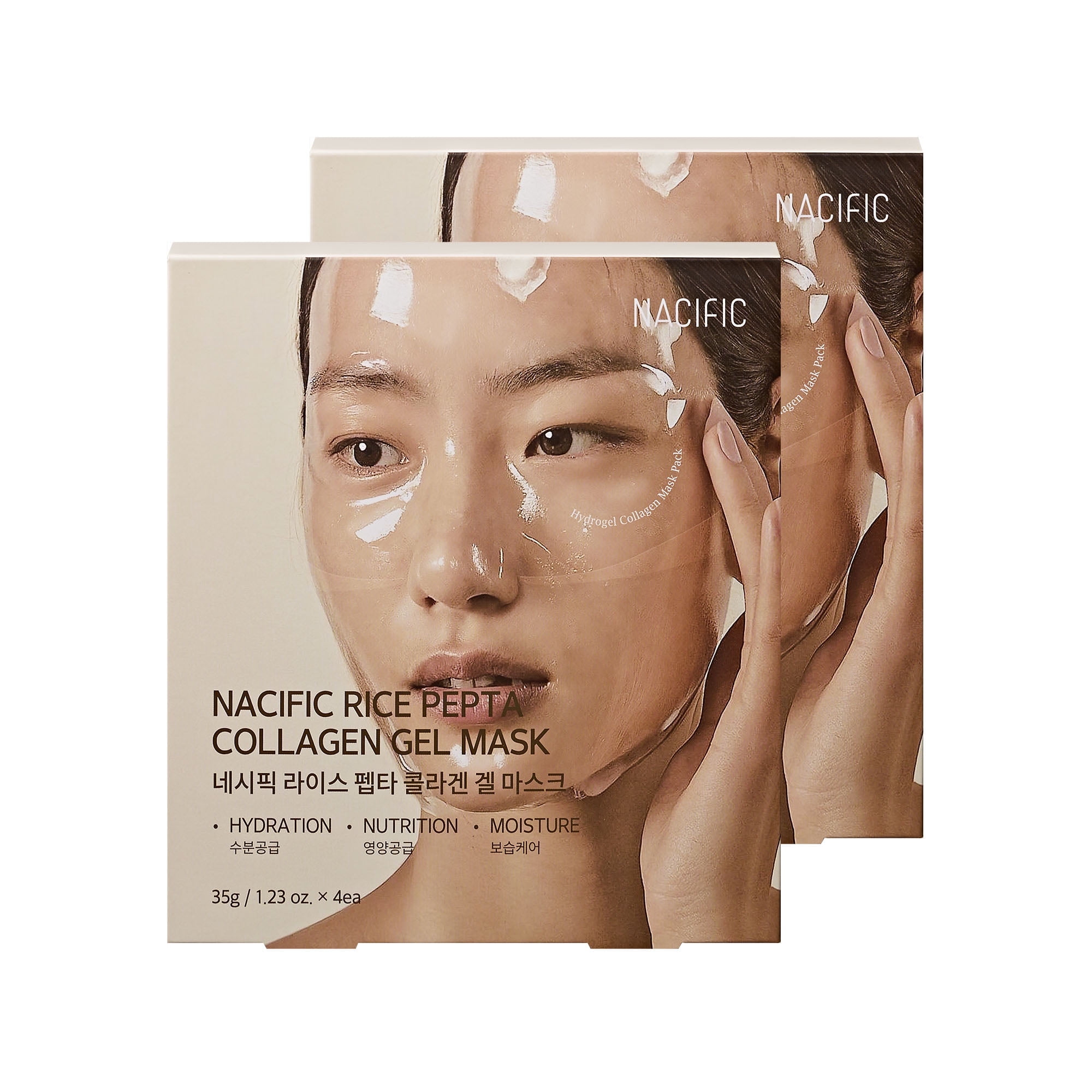 NACIFIC Collagen Gel Facial Mask (Rice Peptide) 35gX8EA Set Hydrogel ...