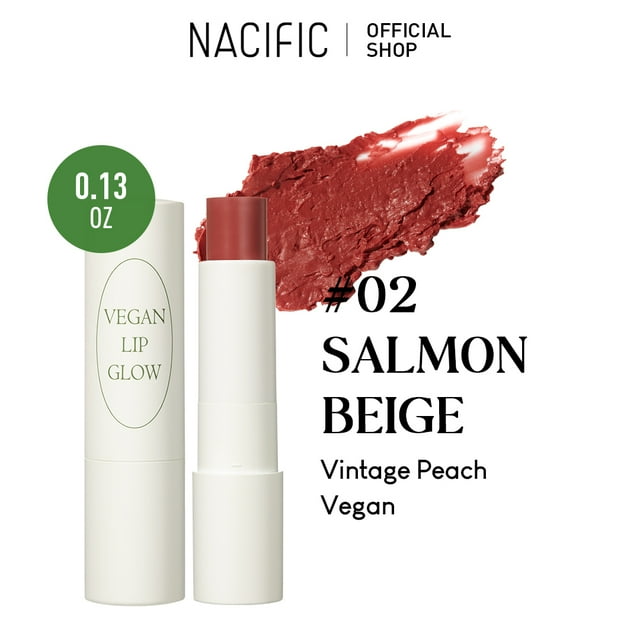 [NACIFIC] Vegan Lip Glow - 02 Salmon Beige, Unisex, Dry Lips, Shea ...