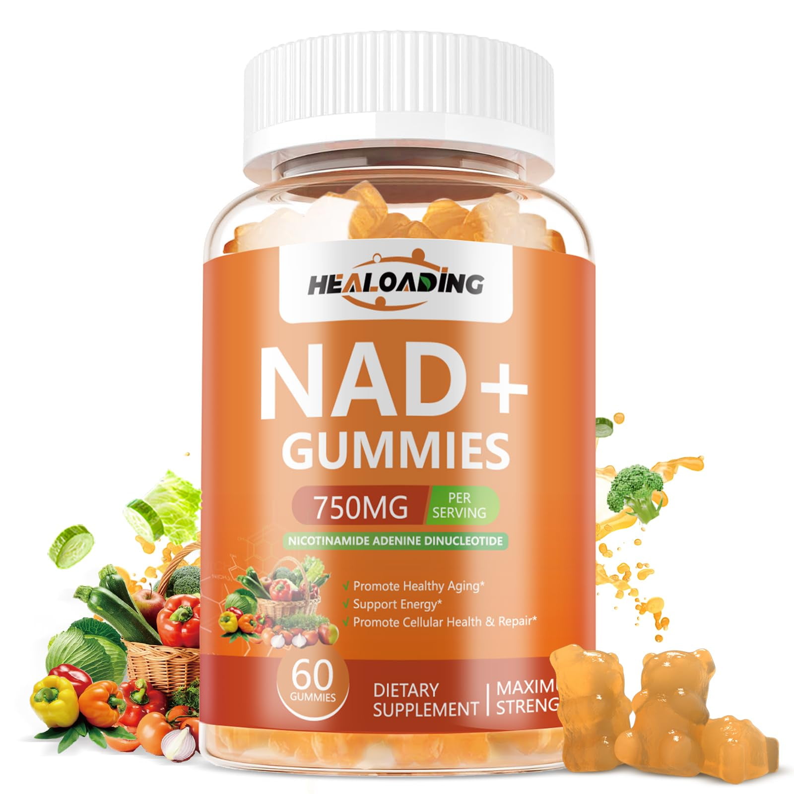 NAD+ Gummies NAD Resveratrol Supplement : NAD KMC2Supplements for Aging ...