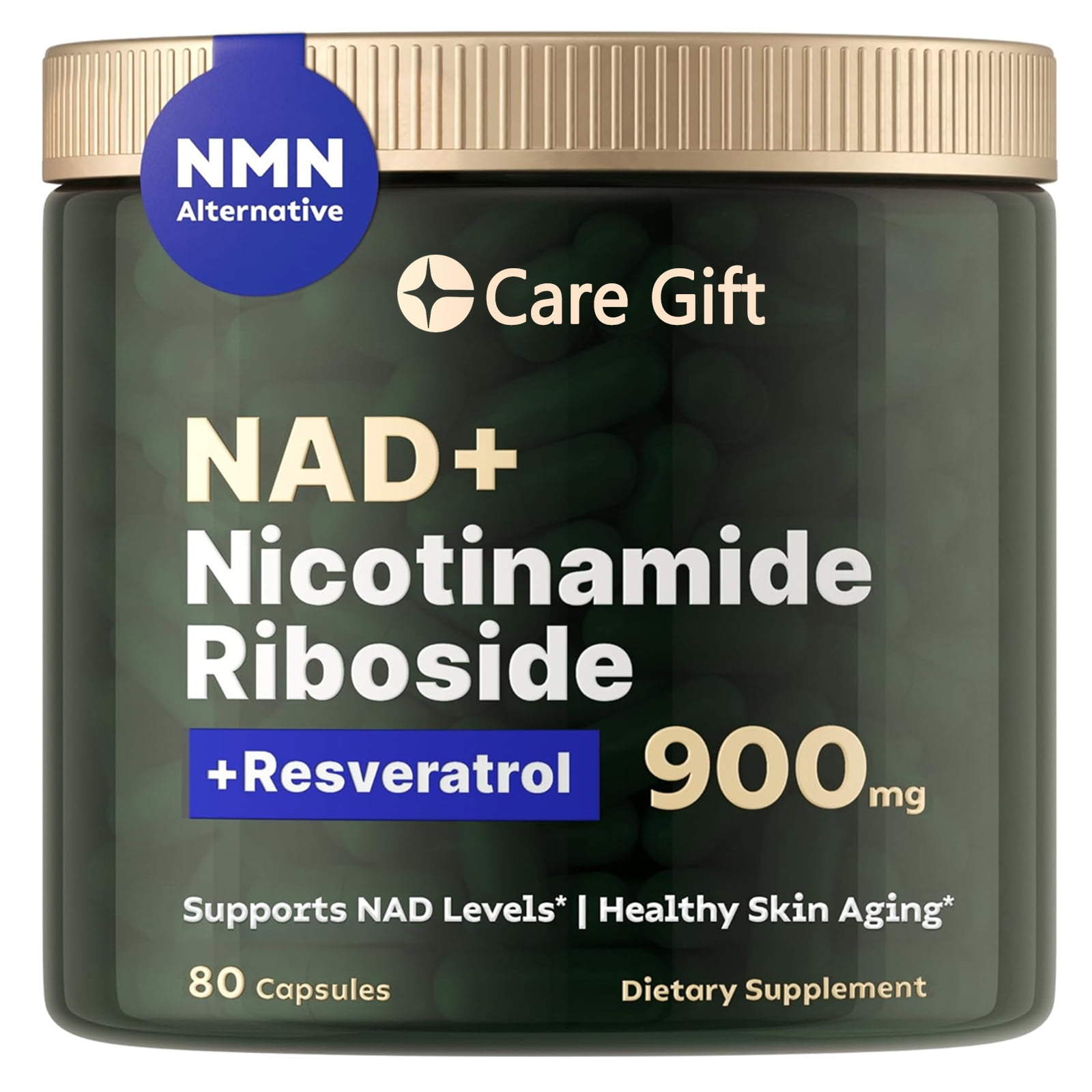 NAD+ Nicotinamide Riboside 900 Mg for Men Women,Healthy skin Aging, 80 ...