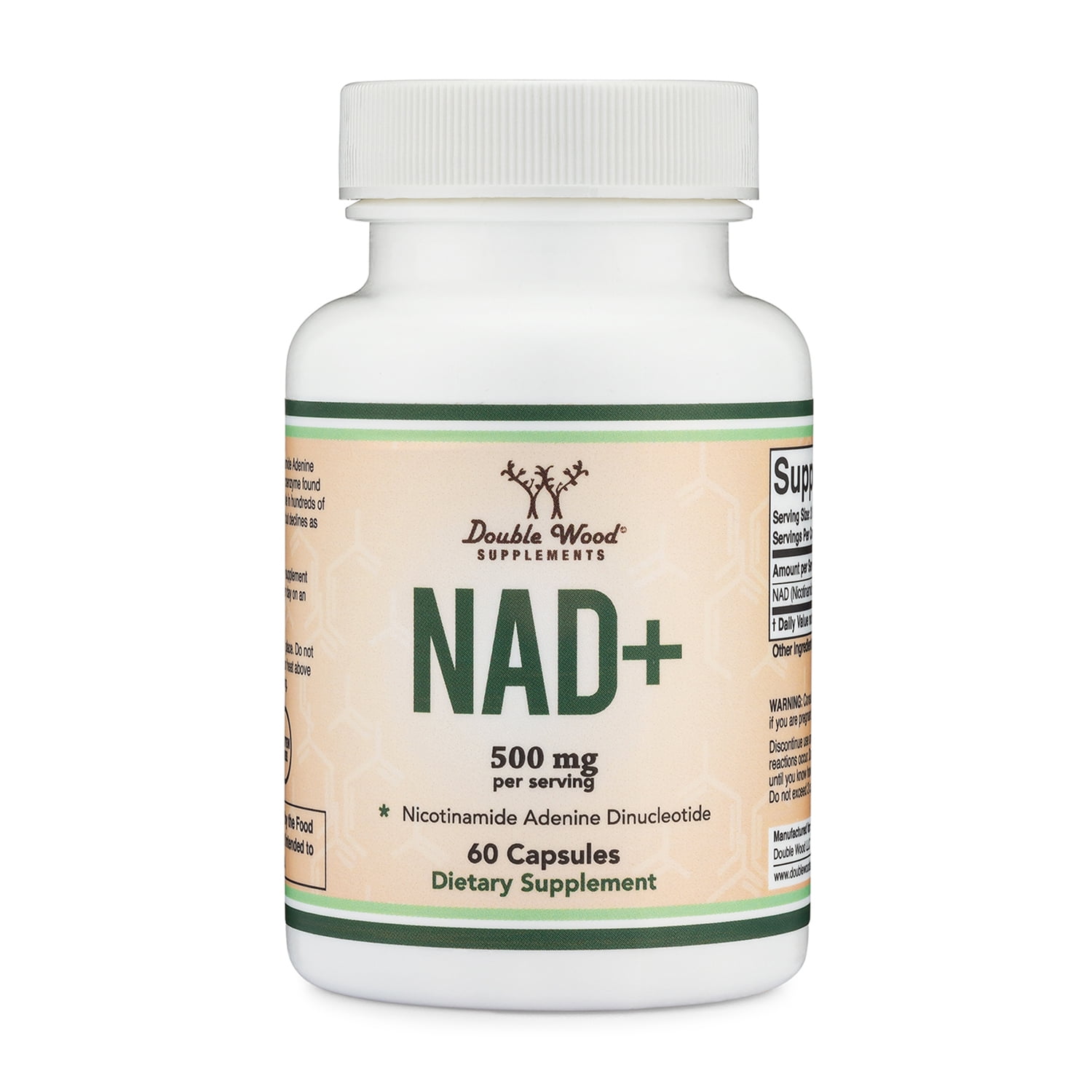 Double Wood Supplements NAD+ Supplement, 250 mg Capsules, Boosts NAD ...
