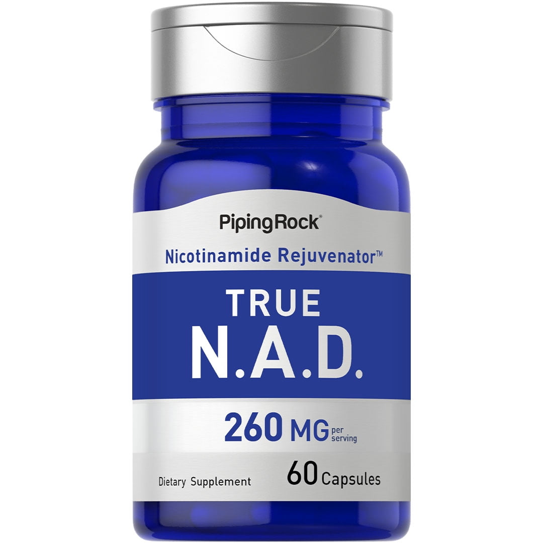 Piping Rock NAD Supplement | Nicotinamide Adenine Dinucleotide 260mg | 60 Quick Release Capsules ...