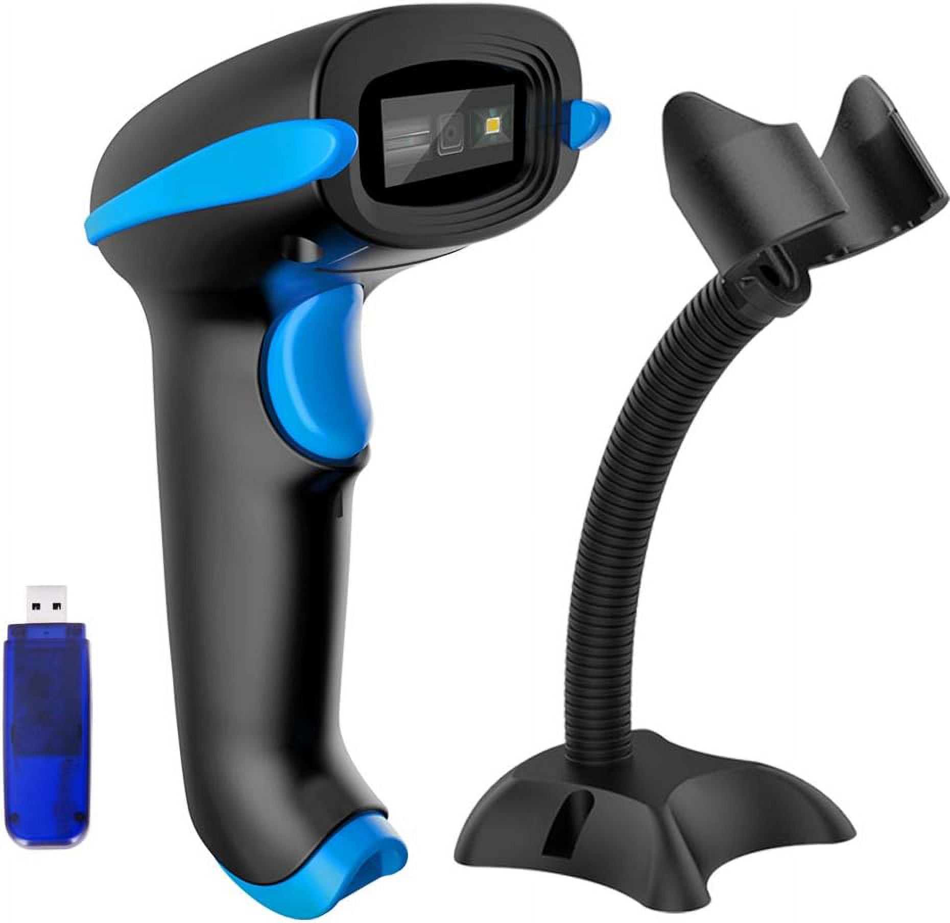 NADAMOO QR Code Scanner Wireless 2D Barcode Scanner With Stand Supports ...