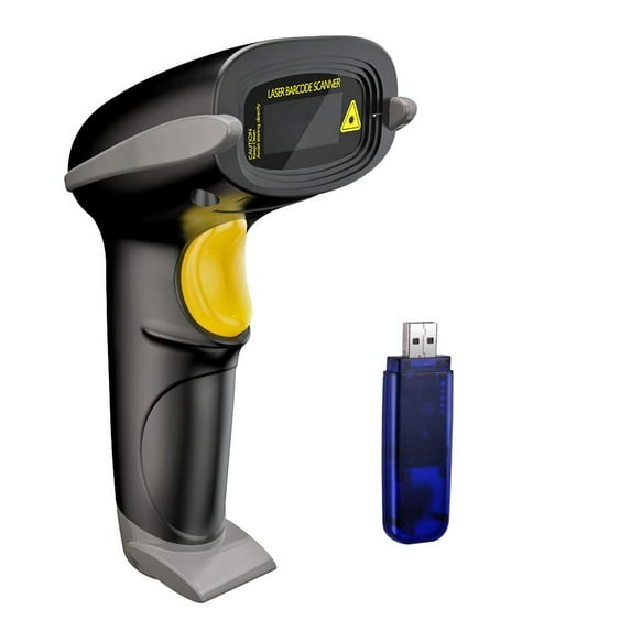 NADAMOO Wireless Barcode Scanner 328 Feet Transmission Distance USB ...