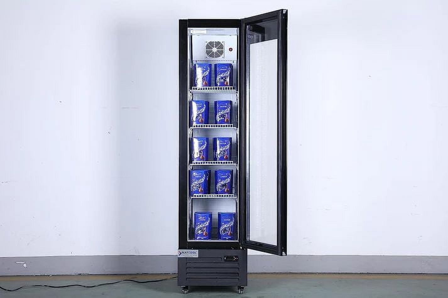 NAFCOOL 5.8 Cu. ft Tall Large Upright Commercial Refrigerator, Single ...