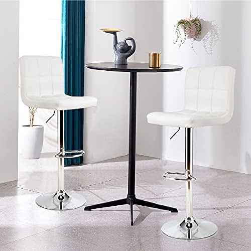 NAFORT Bar Stool Set, 38”-46” Adjustable Kitchen Stools with Breathable ...