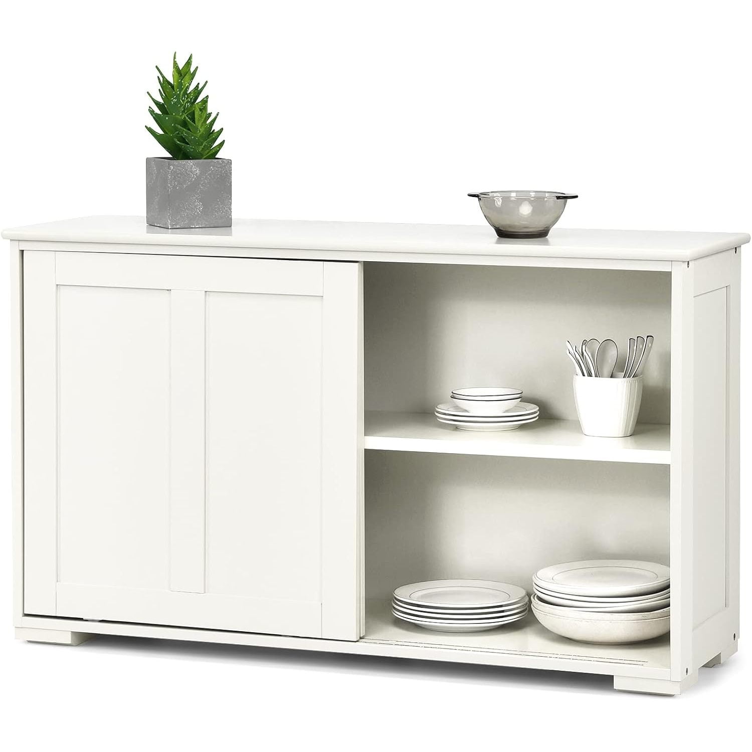 NAFORT Sideboard Buffet Cabinet with Storage Kitchen Storage Cabinet ...