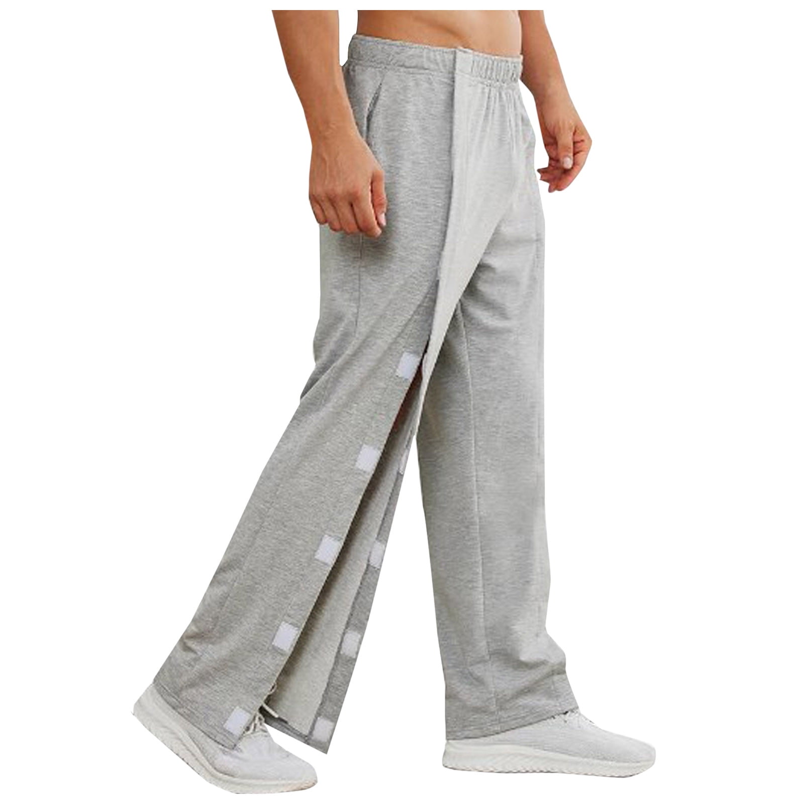 NAFUU Men's Nursing Pants Mens Tear Away Pants Loose Fit Men Fracture ...