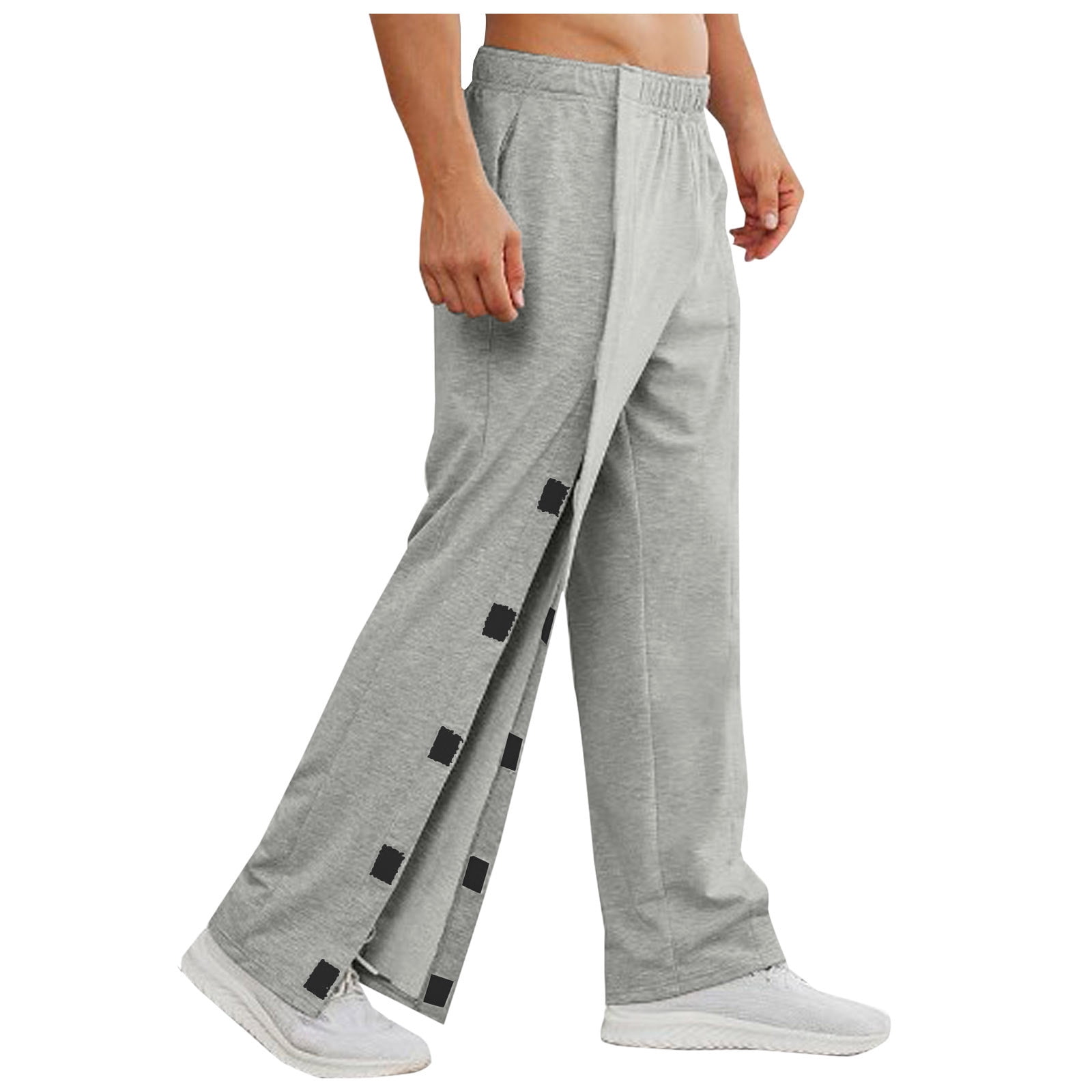 NAFUU Men's Nursing Pants Mens Tear Away Pants Loose Fit Men Fracture ...