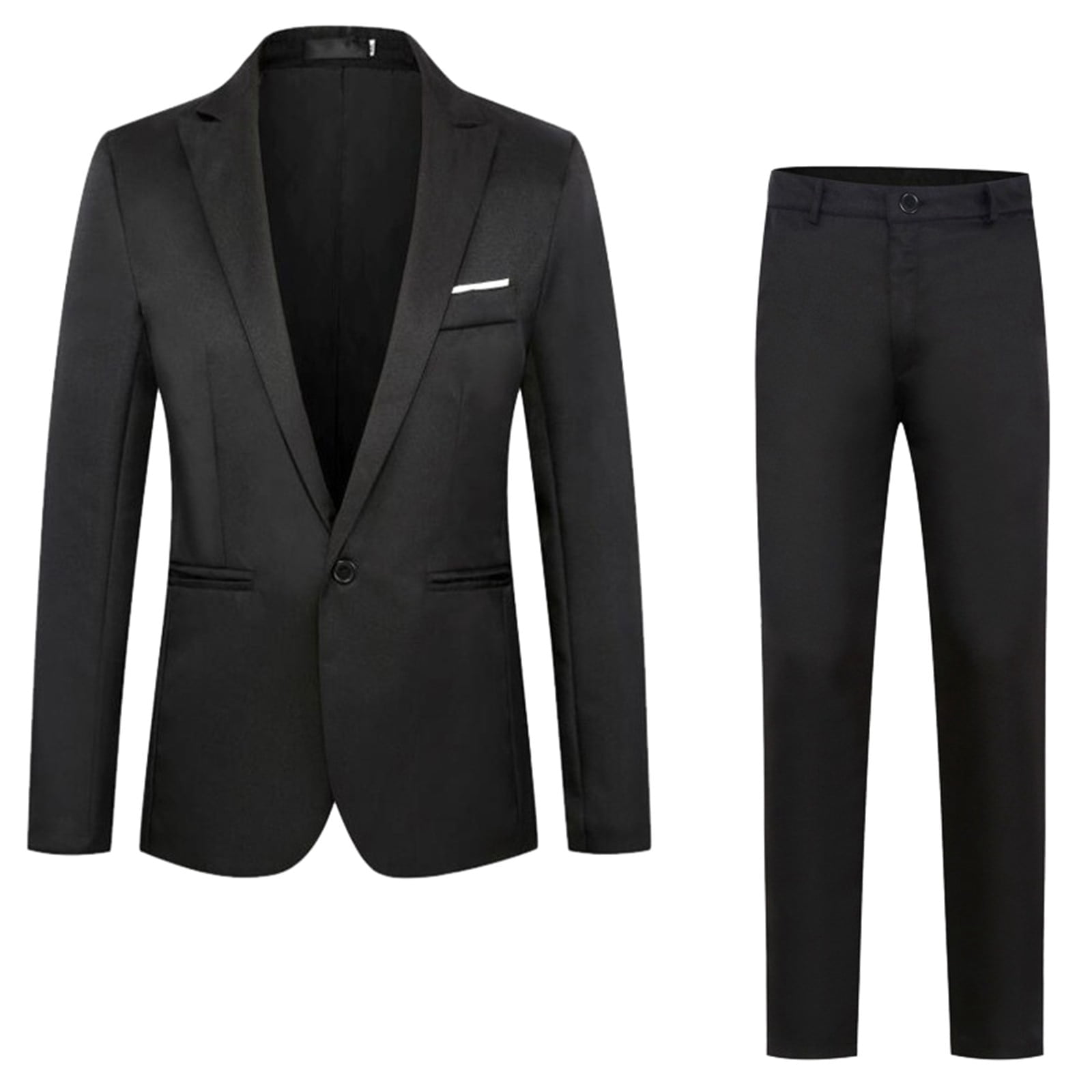 NAFUU Men's Slim Fit Suit Set Mens Fashion Business One Button Blazer ...