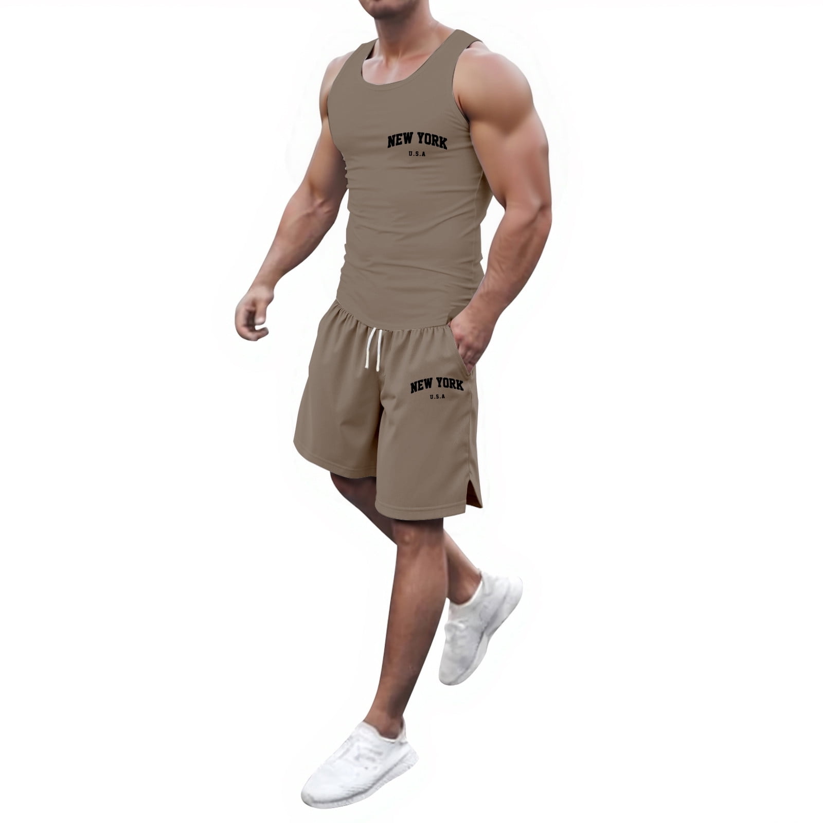 NAFUU Mens 2 Piece Tracksuit Men's Casual Summer Outfits For Everyday ...