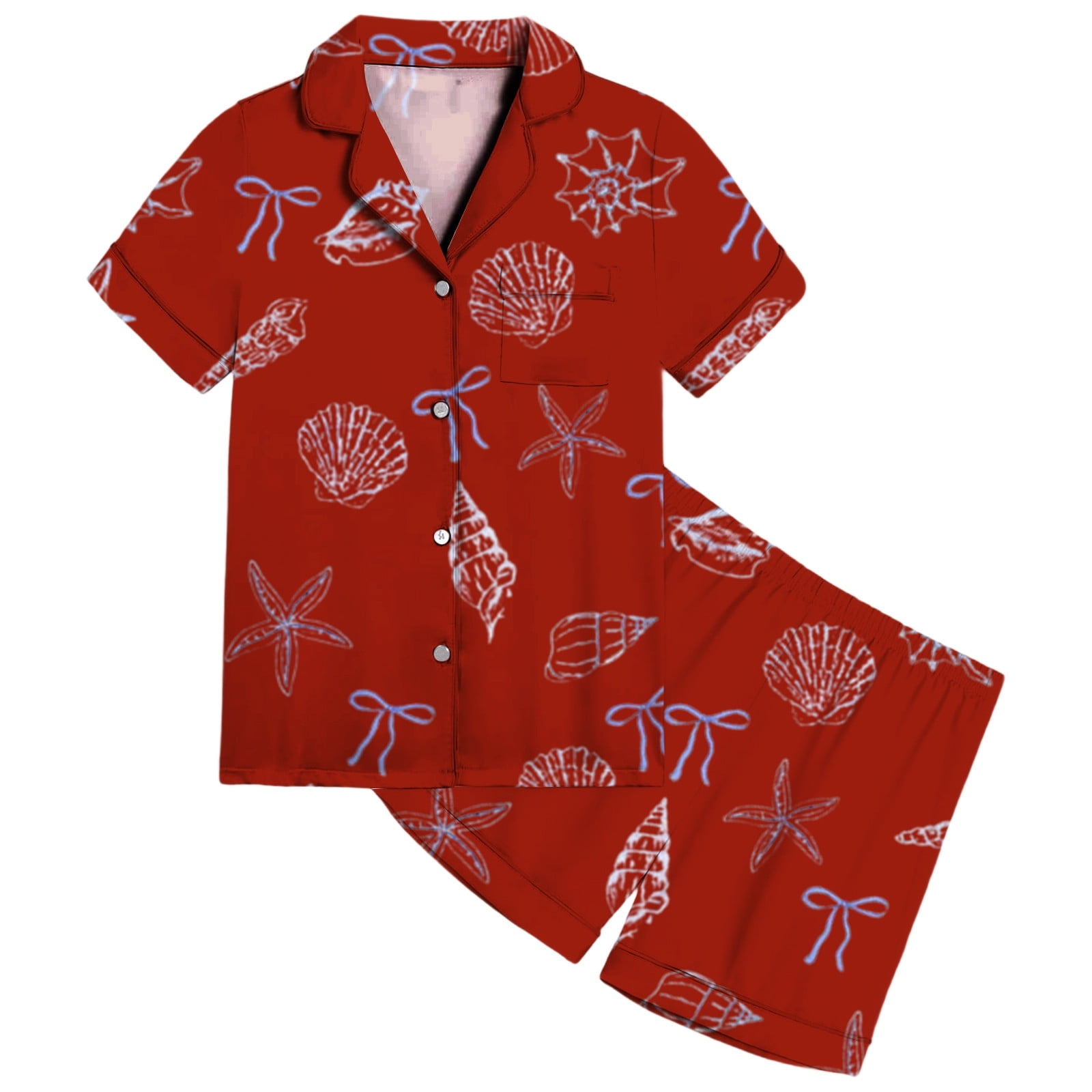 NAFUU Outfits for Girls Cute Girls Sleep Clothing Set Soft Satin ...