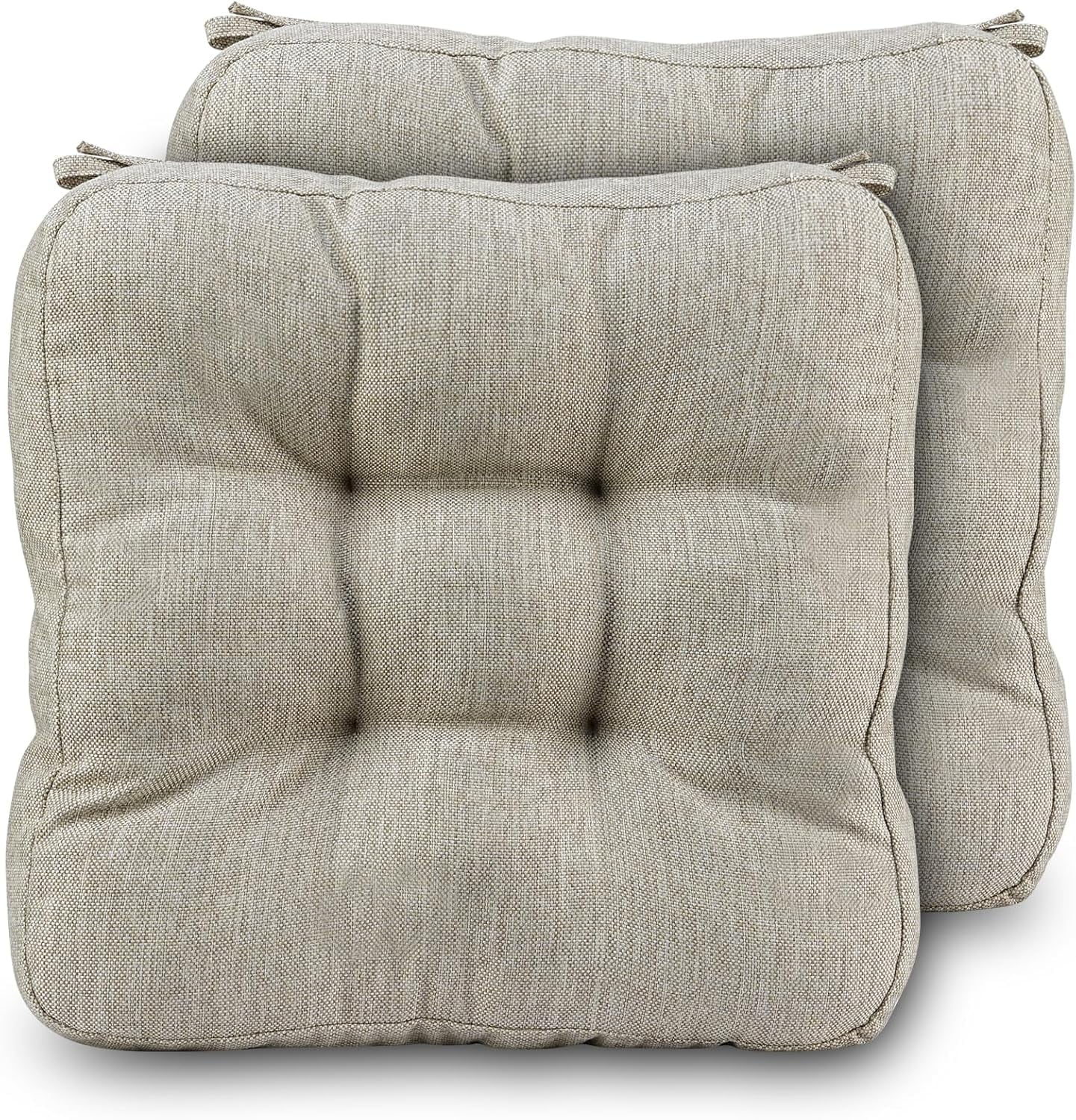 NAGA BAHNA 3.5" Thick Chair Cushions, 16.5'' x 16.5'' Tufted Memory ...