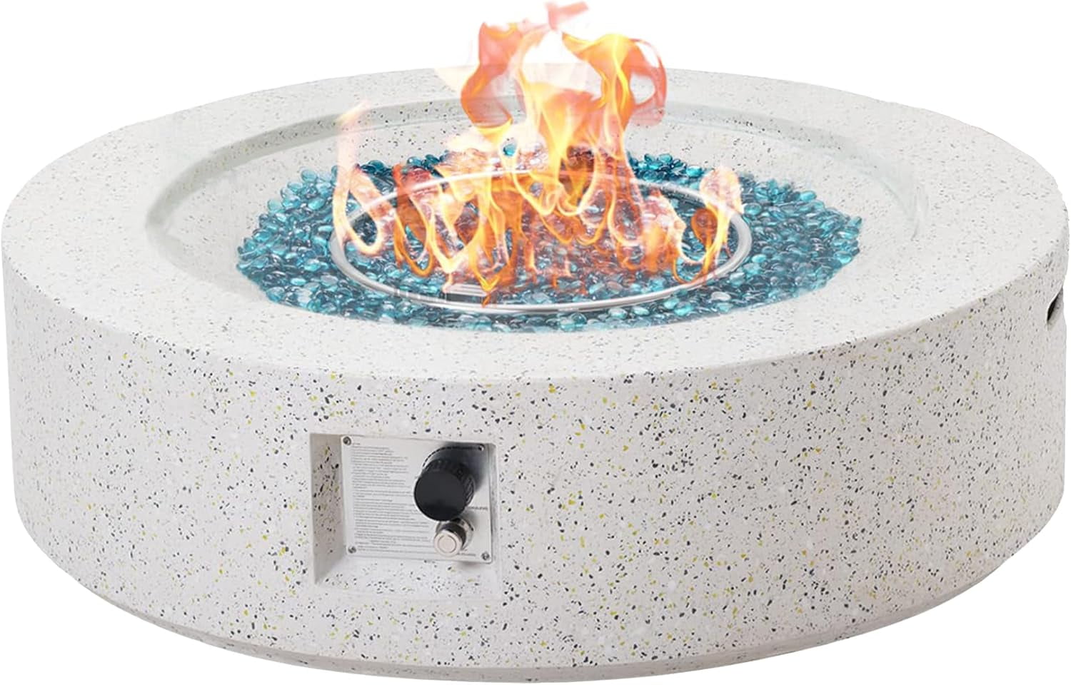 NAGA BAHNA Propane Fire Pit Table, 41-Inch Outdoor Gas Fire Table 50 ...