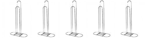 NAHANCO 101-5 Hanger Stacker Screw Together Assembly (5-Pack),Chrome ...