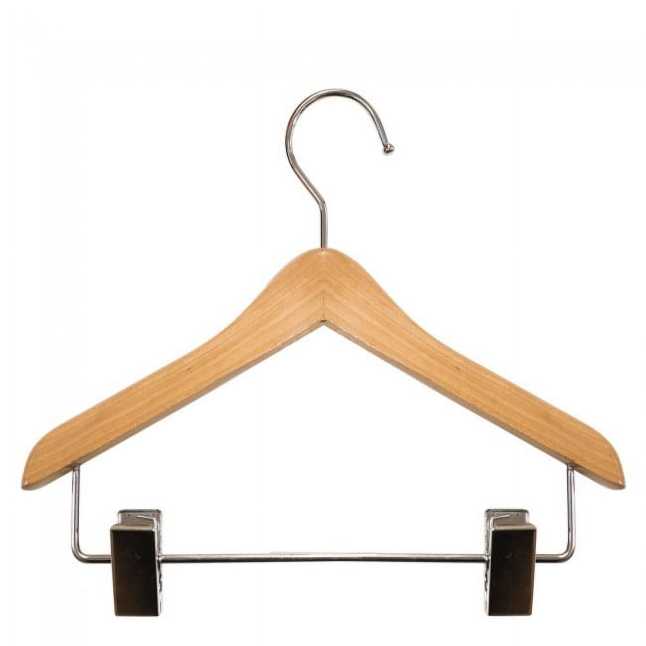 NAHANCO 6" Natural Wooden Coordinate Mini Hangers - 12 Count - Walmart.com