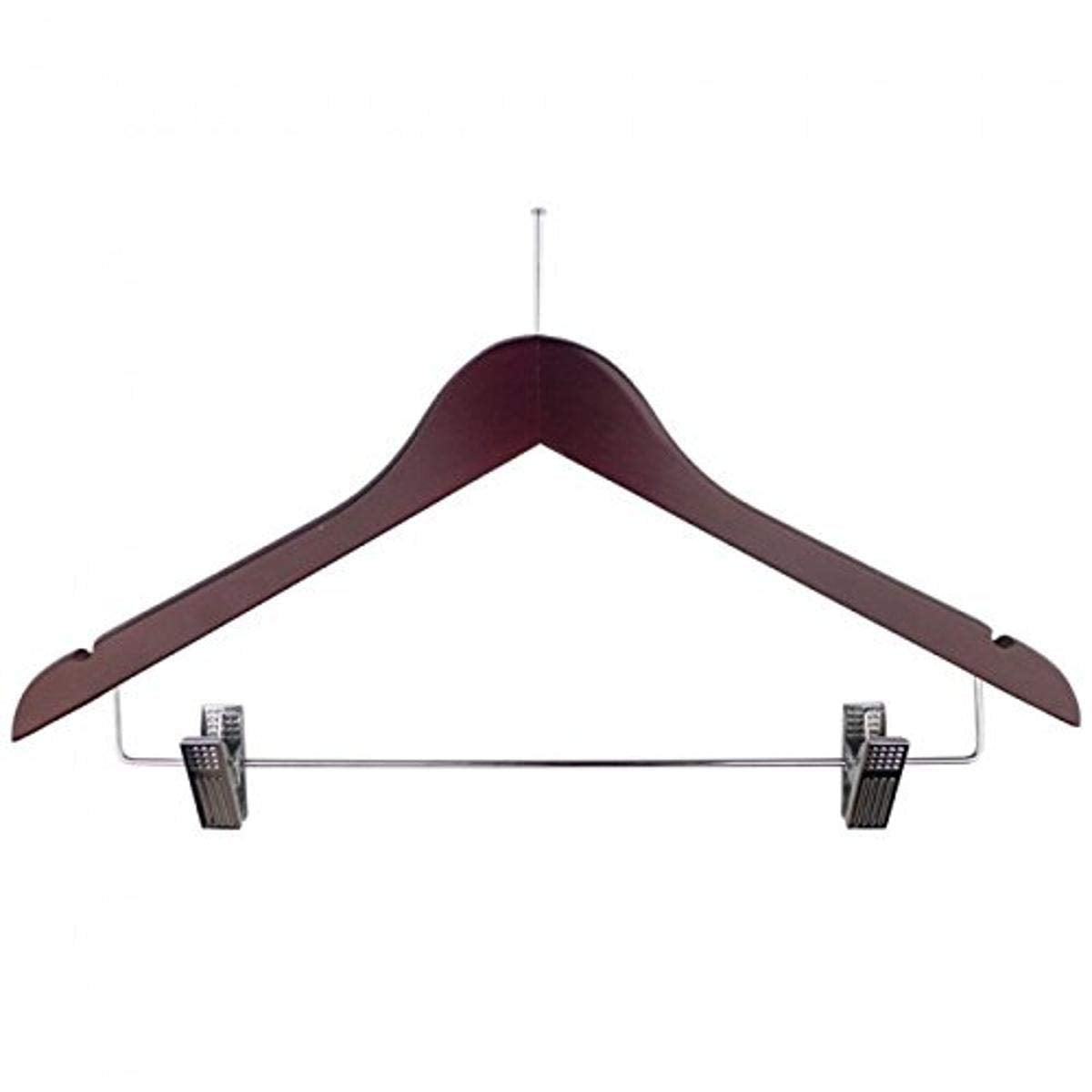 NAHANCO 60317BECRC Wooden Coordinate Hanger, 17" Low Gloss Mahogany ...