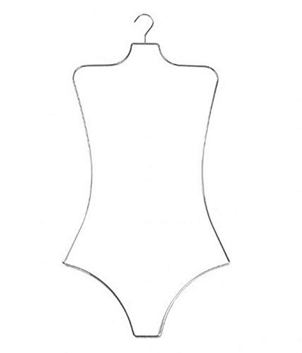 NAHANCO BFWC12 Ladies Wire Body Shape Swimwear/Bikini Hanger, Chrome ...