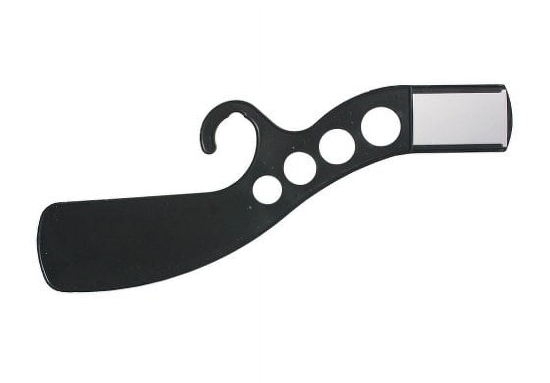 NAHANCO Plastic stockroom rail dividers with curvy body, 19", Black ...