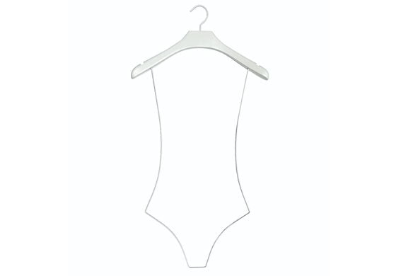 NAHANCO Wooden Concave Body Shape Display Hanger, White. - Walmart.com