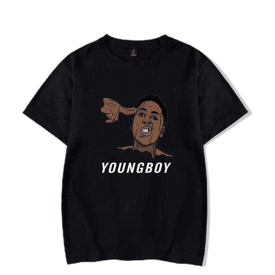 NAIKAIKU Youngboy Never Broke Again Merch T-shirt Short Sleeve Women Men Shirts Pullover Novelty ...
