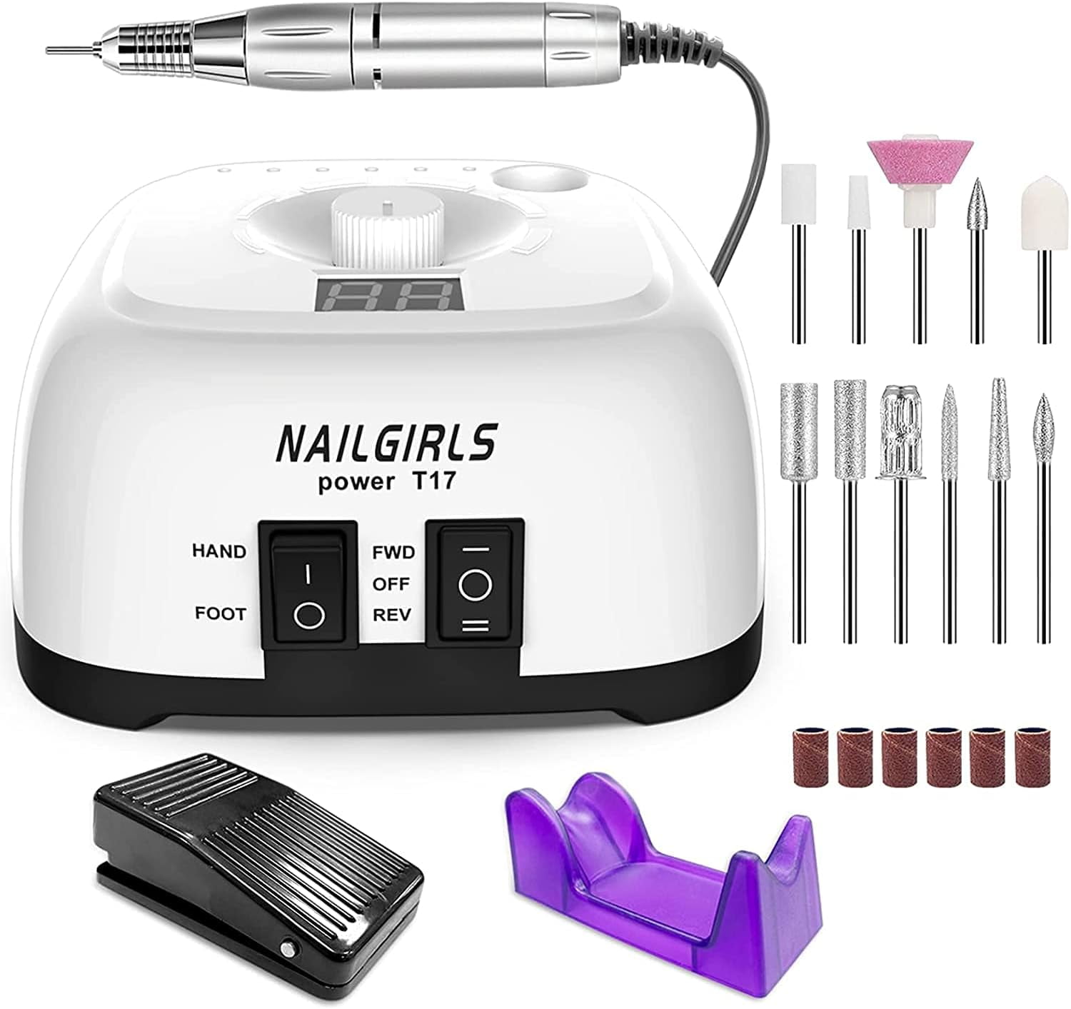 NAILGIRLS Nail Drill, Electric Nail Drills for Acrylic Nails ...