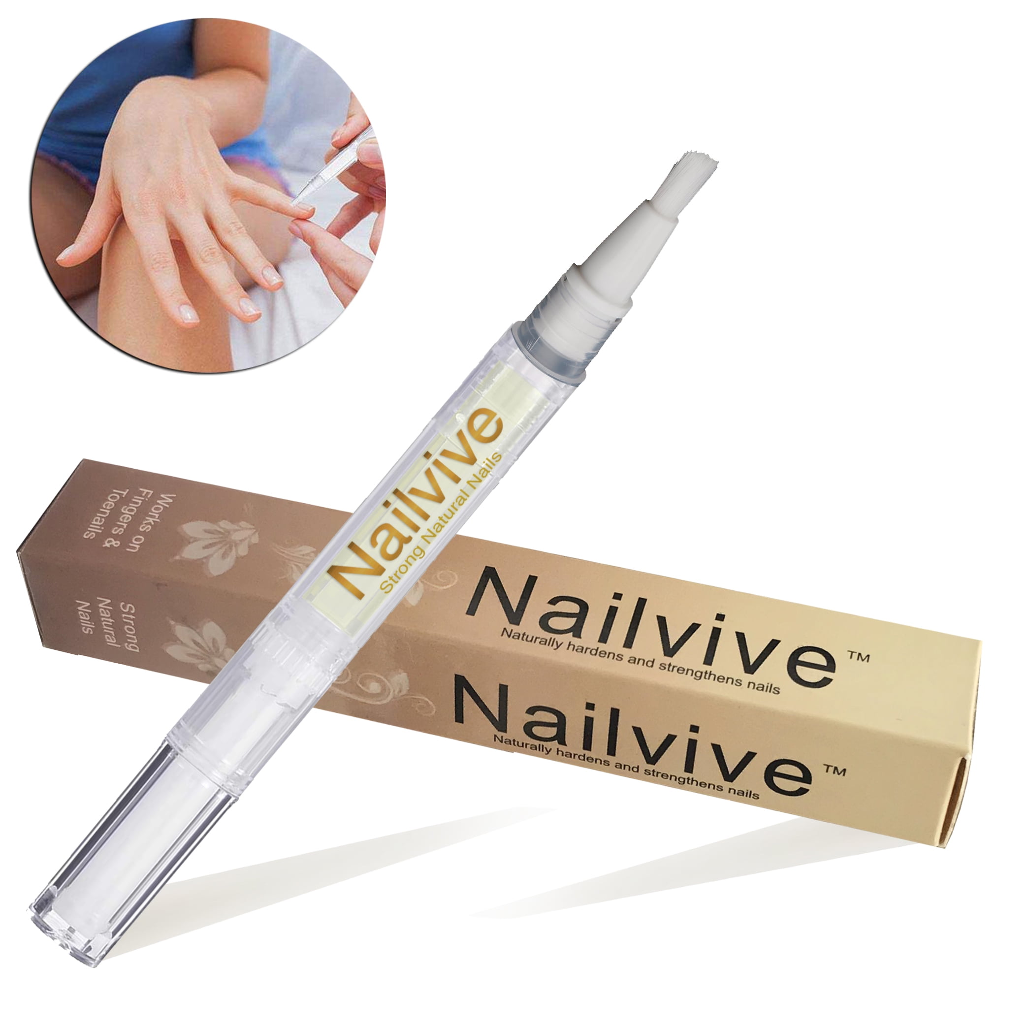 NAILVIVE Nail Serum Powerful Silk Protein Proven Natural Formula ...