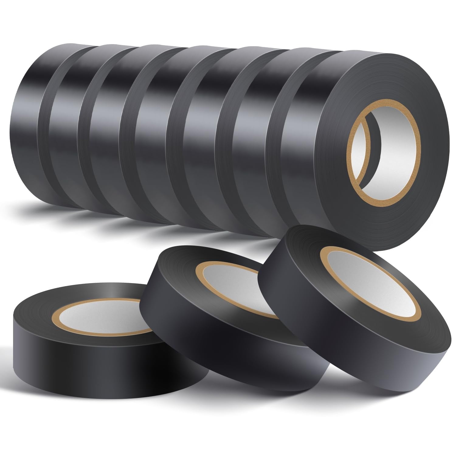 NAISHIER Waterproof Electrical Tape 3/4 in x 60 ft High Temperature PVC ...