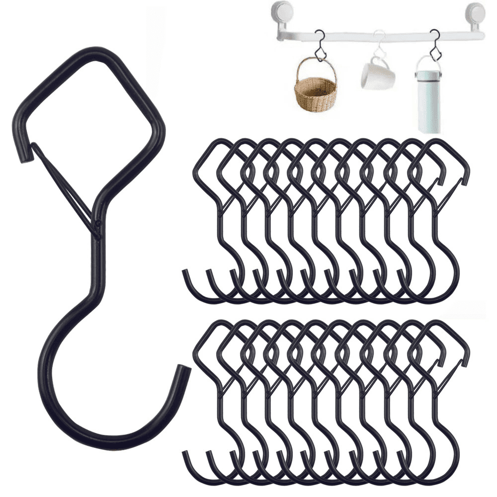 NAISHIER 15 Pcs S Hooks for Hanging Heavy Duty, 4-inch Heavy Duty Metal ...