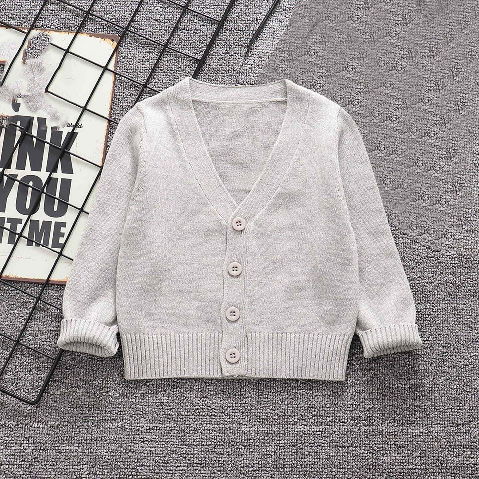 NAISIBABY Big Boys Girls Cardigan Sweaters, Loose Solid Color Long ...