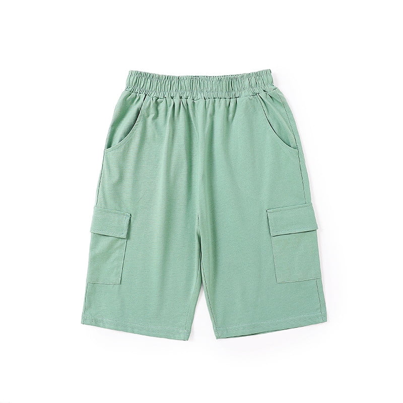 NAISIBABY Boys Girls Cargo Shorts, New Causal Pockets Solid Color ...