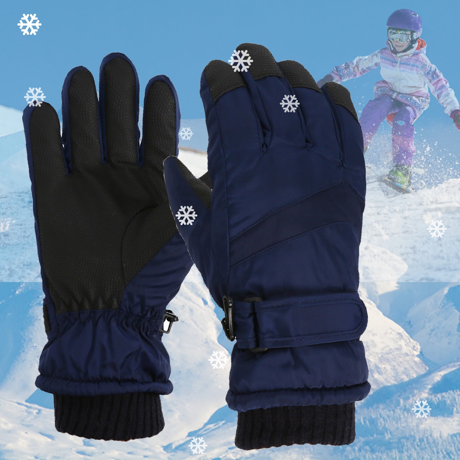 NAISIBABY Boys Girls Winter Gloves, Keep Warm Waterproof Kids Snow Ski ...