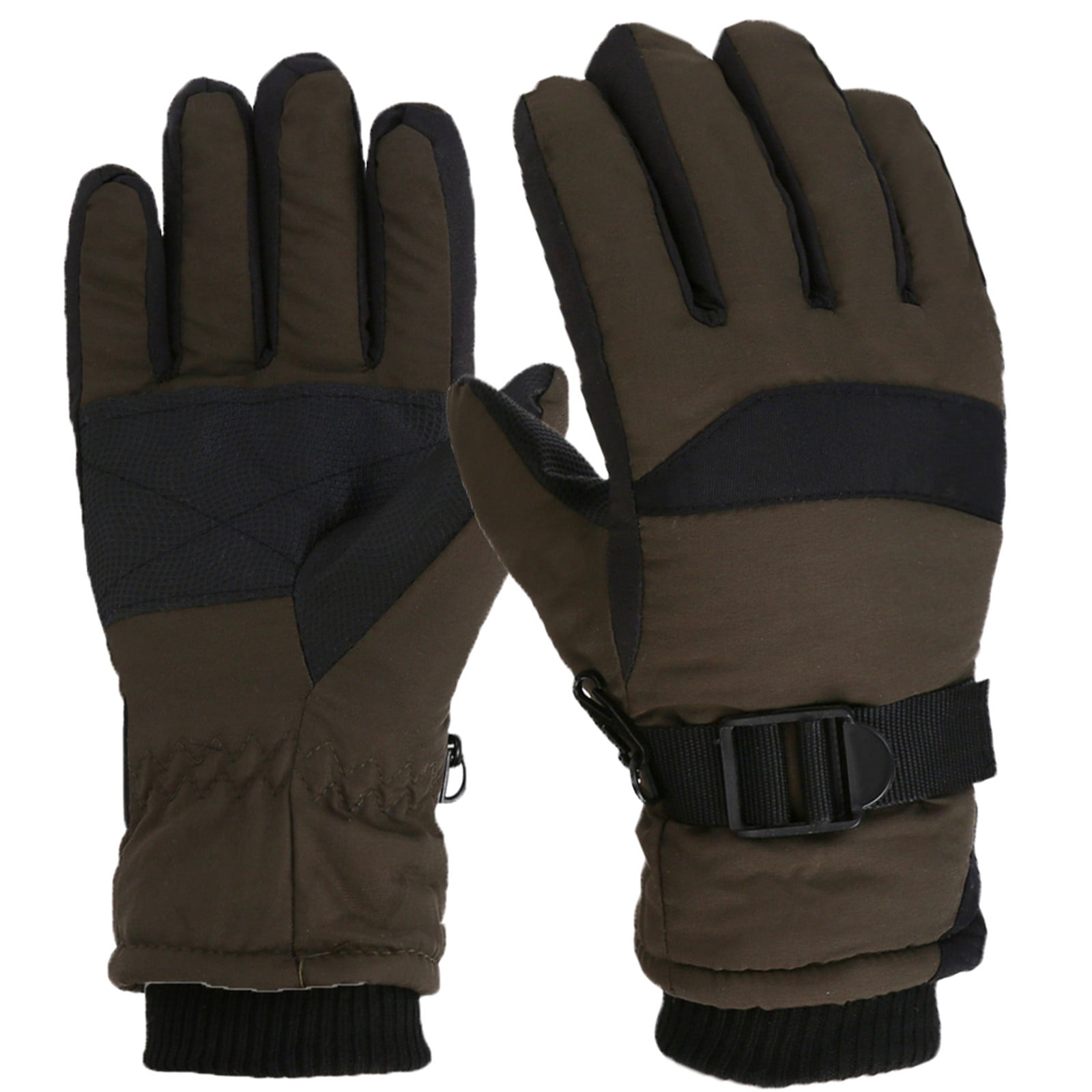 NAISIBABY Boys Girls Winter Gloves, Waterproof Striped Keep Warm Kids ...
