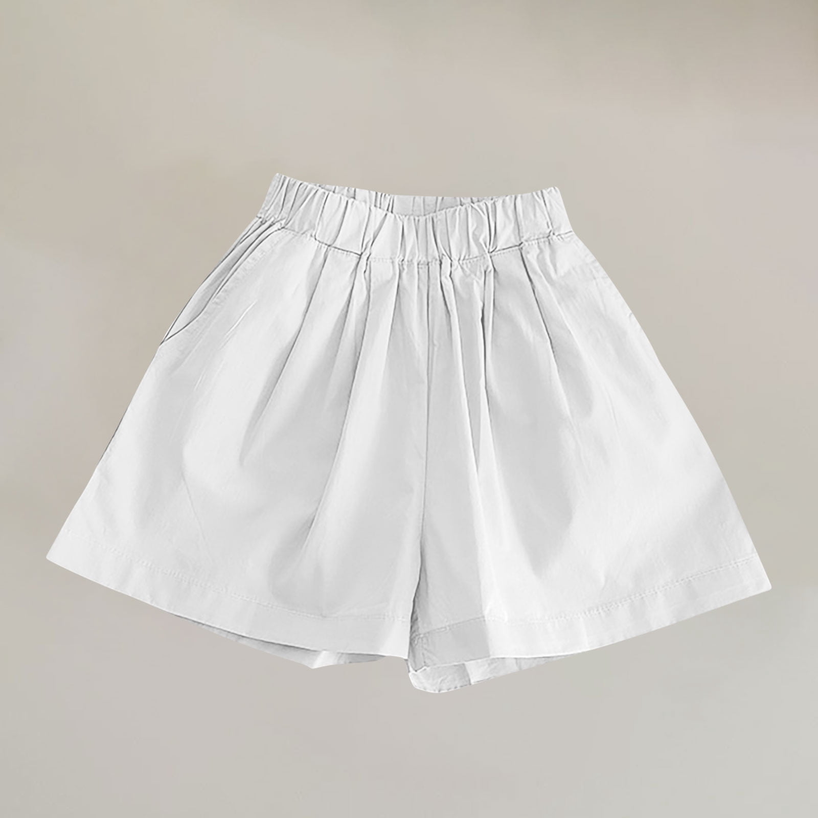 NAISIBABY Girls Shorts Size 8, Elastic Waist Loose Pleated Wide Leg ...