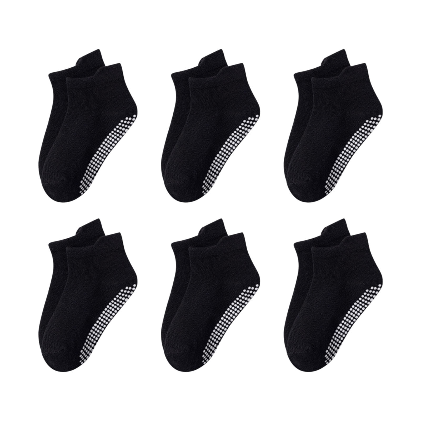 NAISIBABY Toddler Boys Girls Socks, Sameless Non Slip Breathable 6 ...