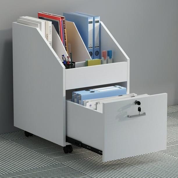 NAIYUFA Mobile File Cabinet with drawers,lock,Rolling Filing Cabinet ...