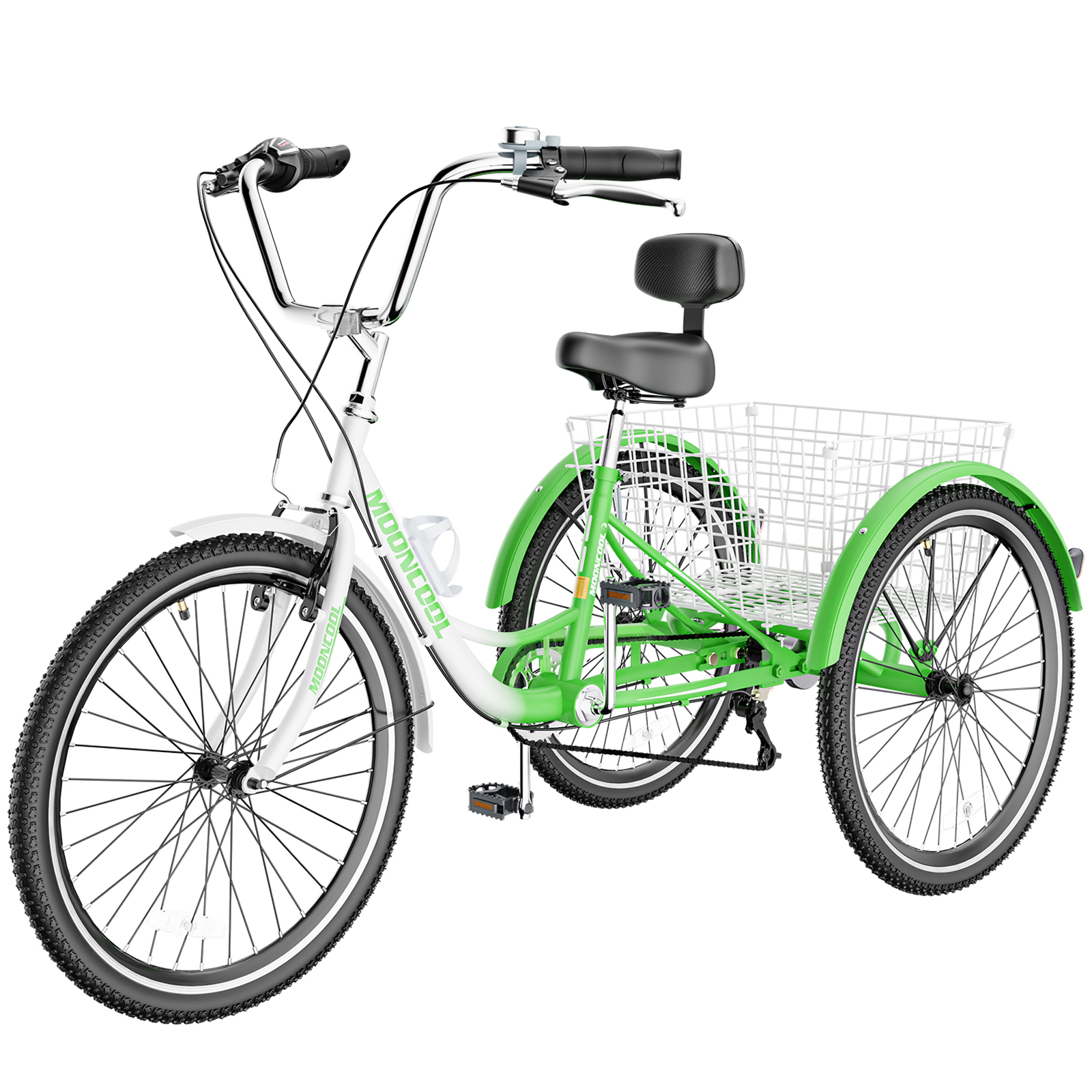NAIZEA Adult Tricycles 26 Inch 3 Wheel 7 Speed Bikes Three-Wheeled ...