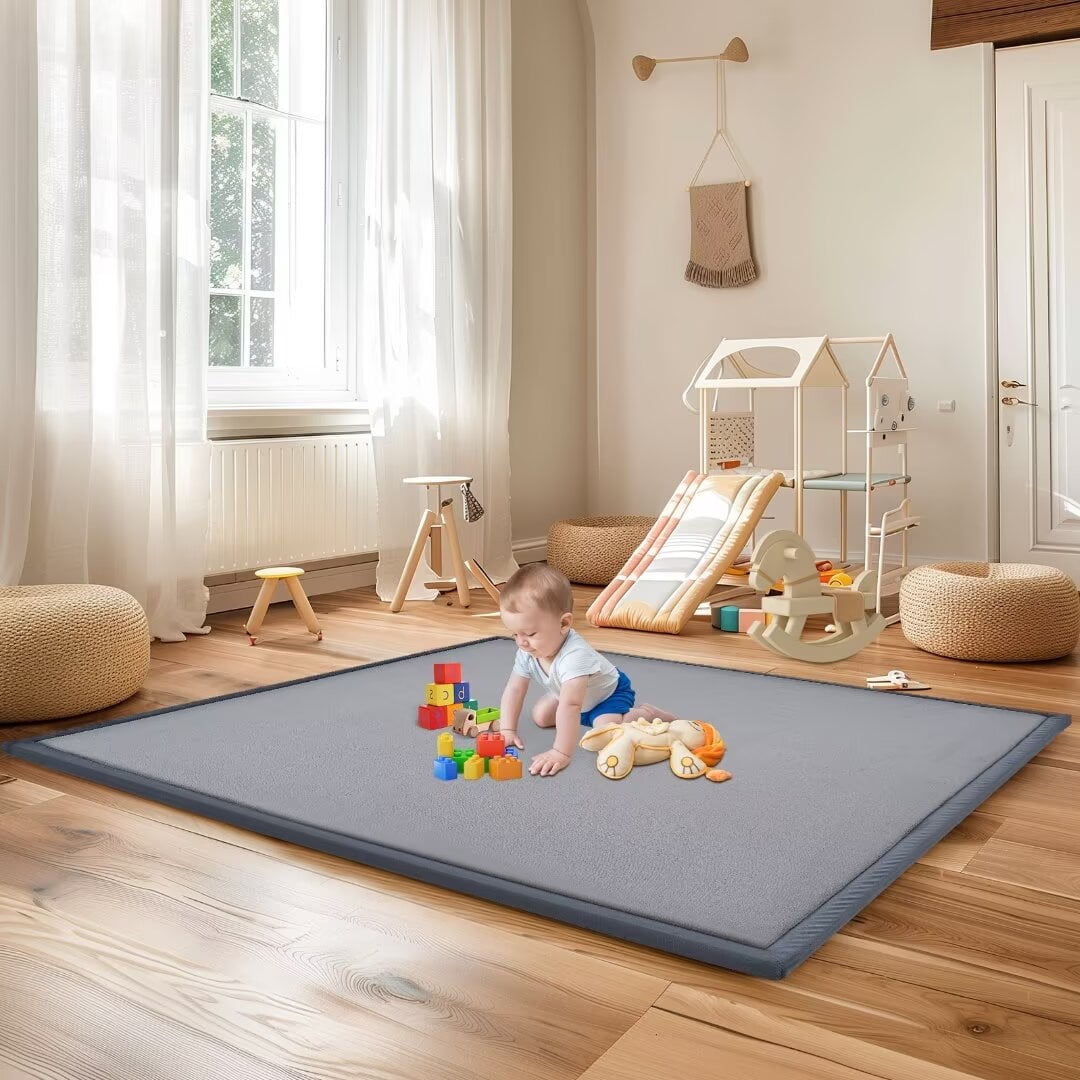 NAIZEA Baby Play Mat for Floor - 70”x60” Play Mat for Playpen, 1.4 ...