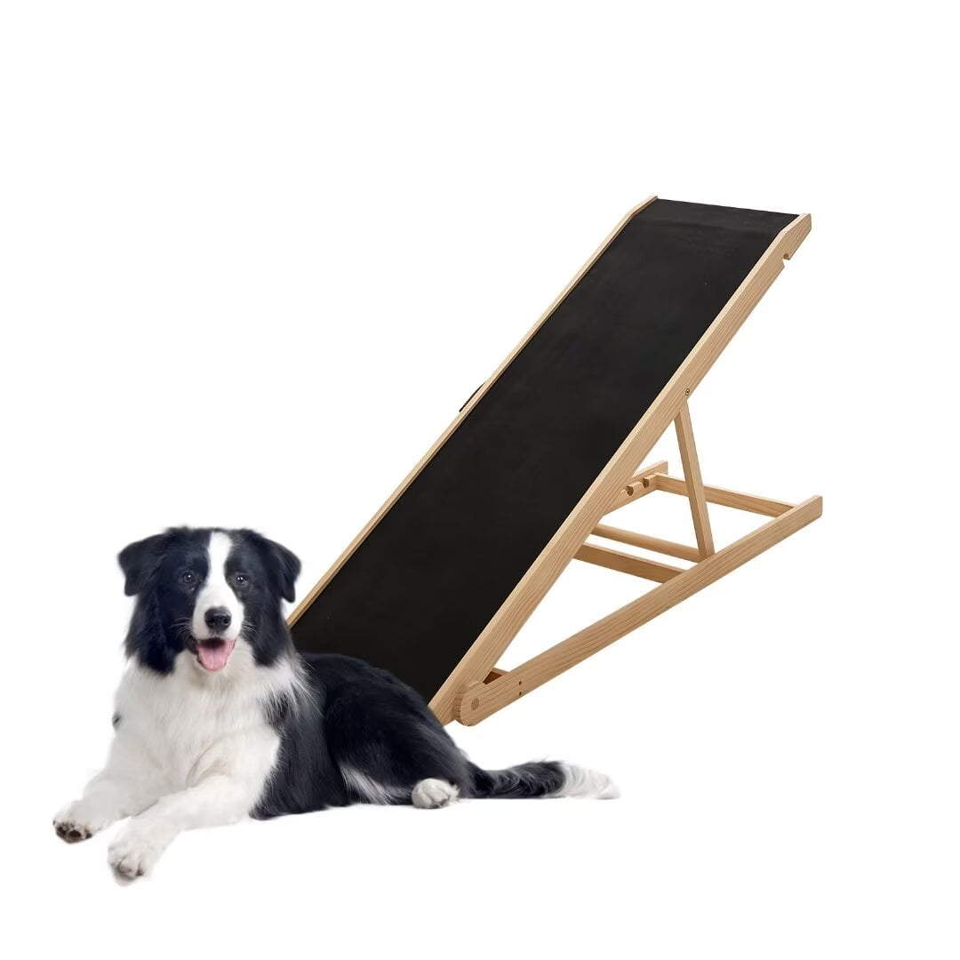 NAIZEA Dog Ramp,6 Level Adjustable Folding Pet Ramp for Bed, Couch,SUV ...