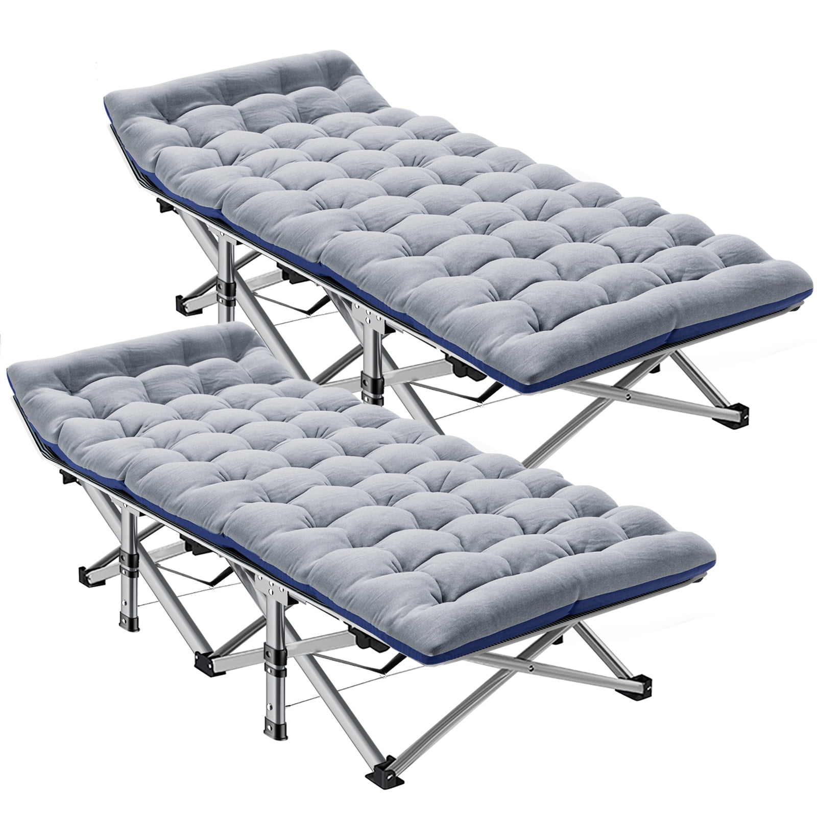 NAIZEA Folding Bed for Adult, Portable Camping Bed, Folding Sleeping ...