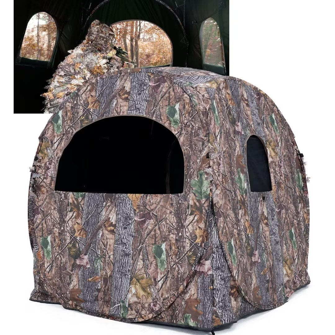 NAIZEA Hunting Blind See Through Ground Blind with Carrying Bag, 1-2 ...