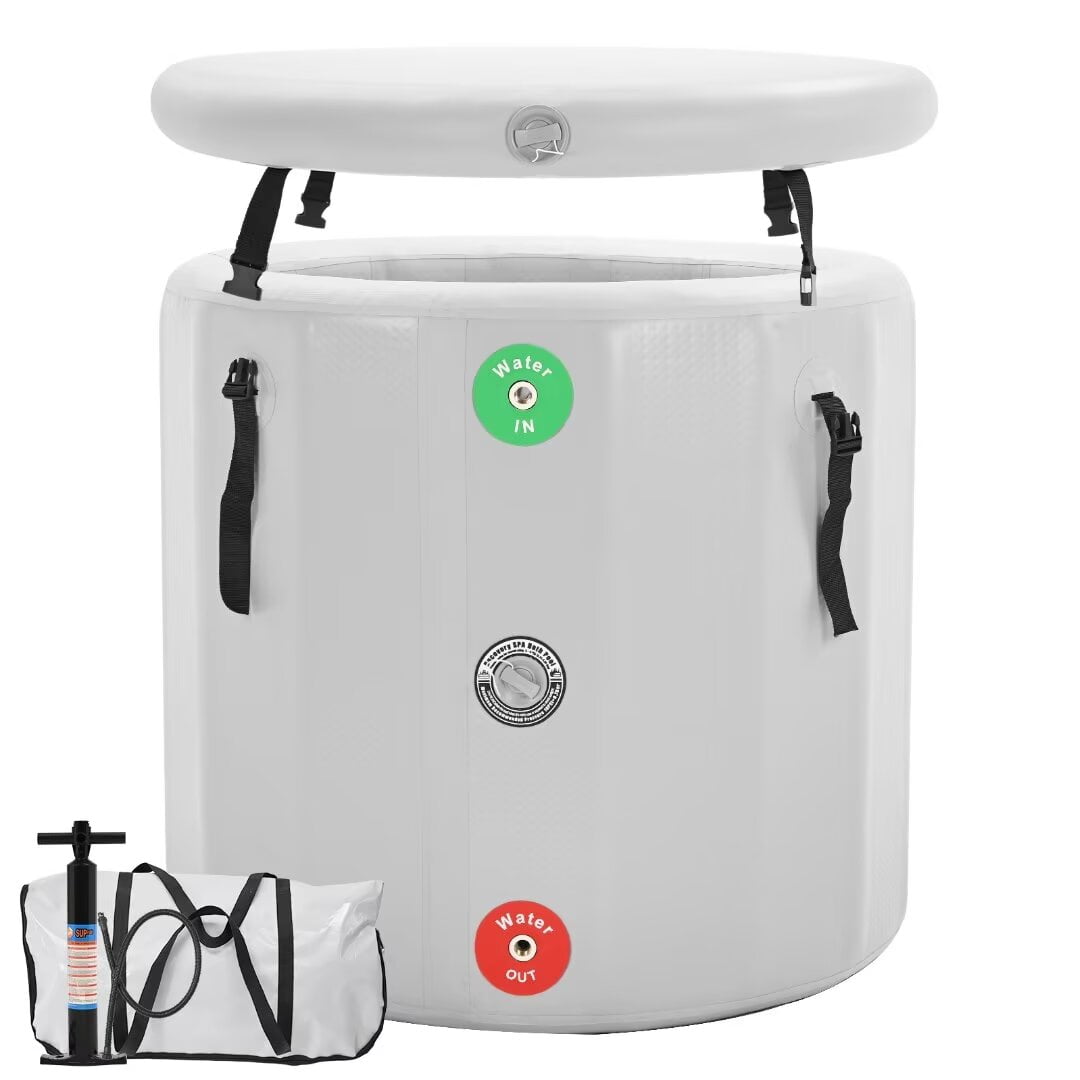 NAIZEA Inflatable Ice Bath Tub - 185 Gallons Durable Cold Plunge Tub ...