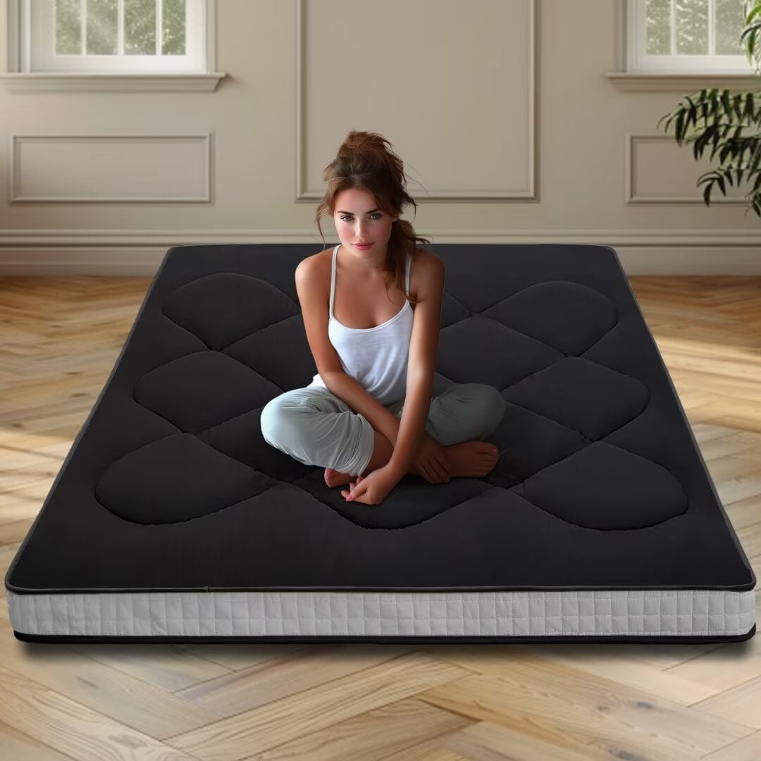 NAIZEA Japanese Futon Floor Mattress Full Size, Floor Mattress Pad ...