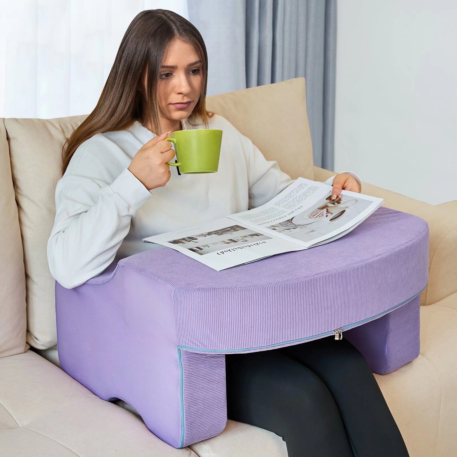 NAIZEA Reading Pillow for Gaming, Extra Large Arm Rest Pillow for Adult ...