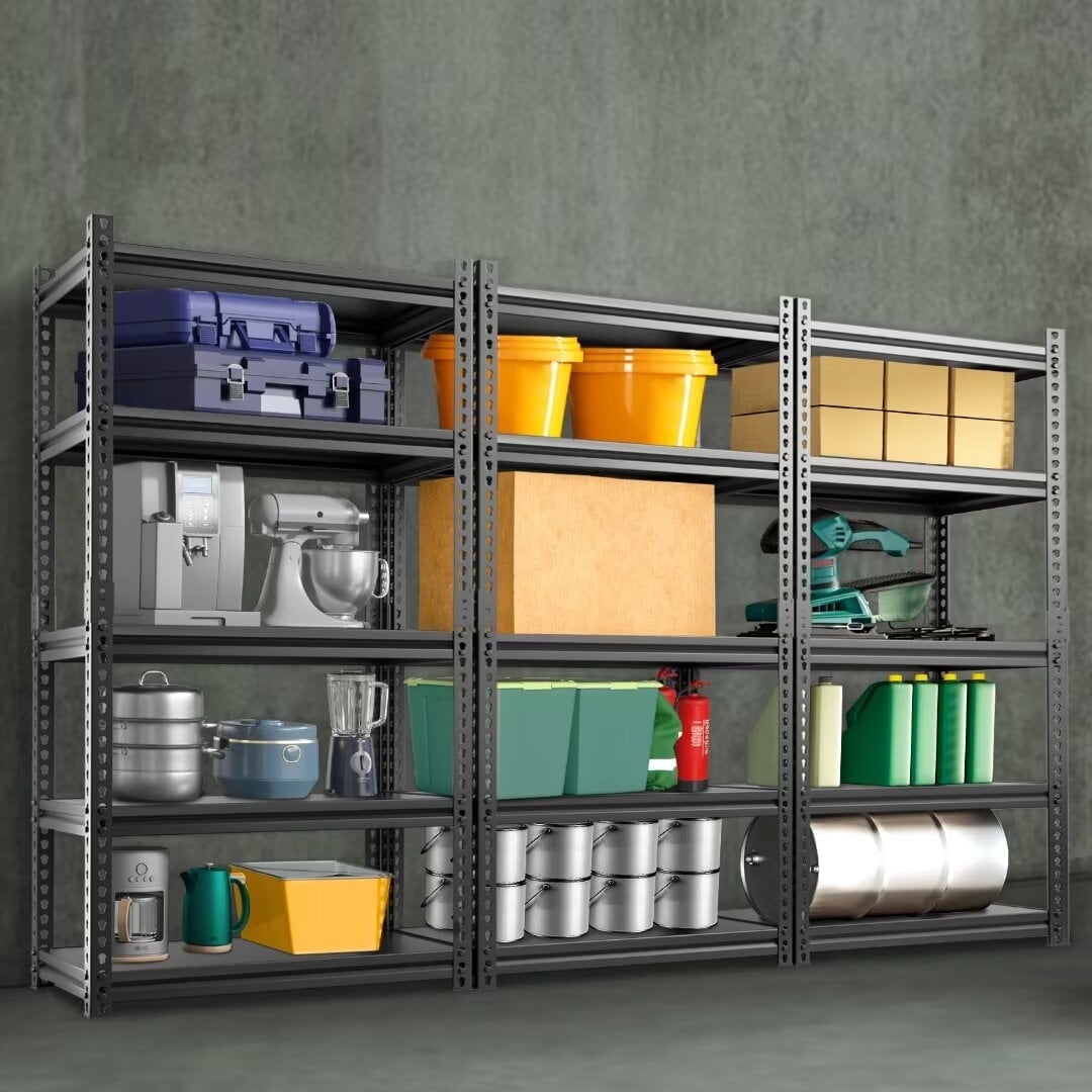 NAIZEA Storage Shelves, 5-Tier Adjustable Metal Shelving，Shelving Unit ...