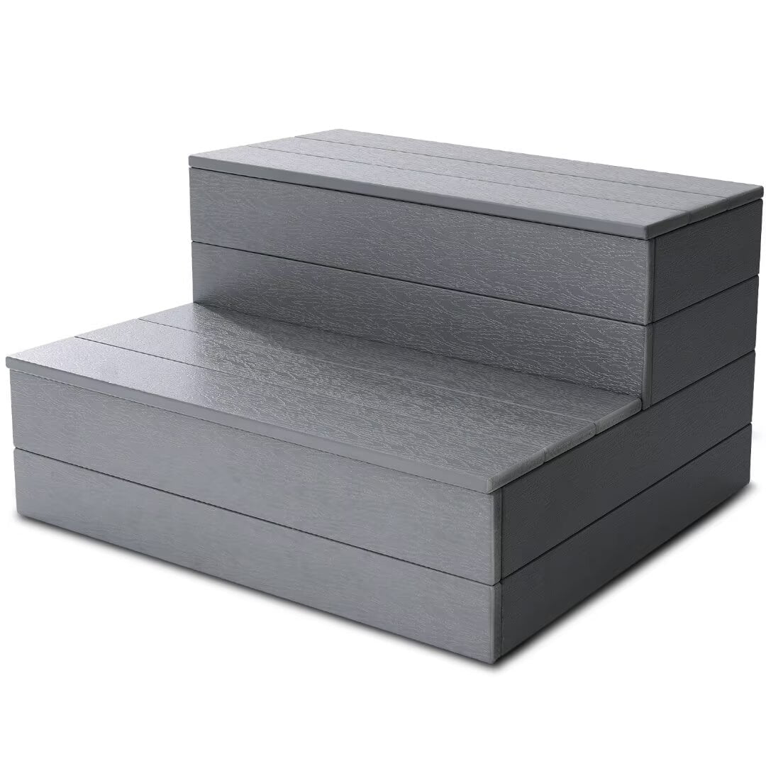 NAIZEA Universal 2 Slip-Resistant Spa & Hot Tub Steps, Outdoor Steps ...