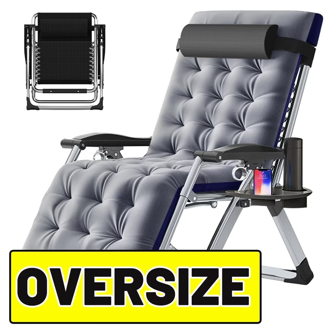 NAIZEA XL Oversized Zero Gravity Chair, Reclining Lounge Chair with ...